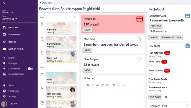 Online Scout Manager (OSM): Online Scout Manager